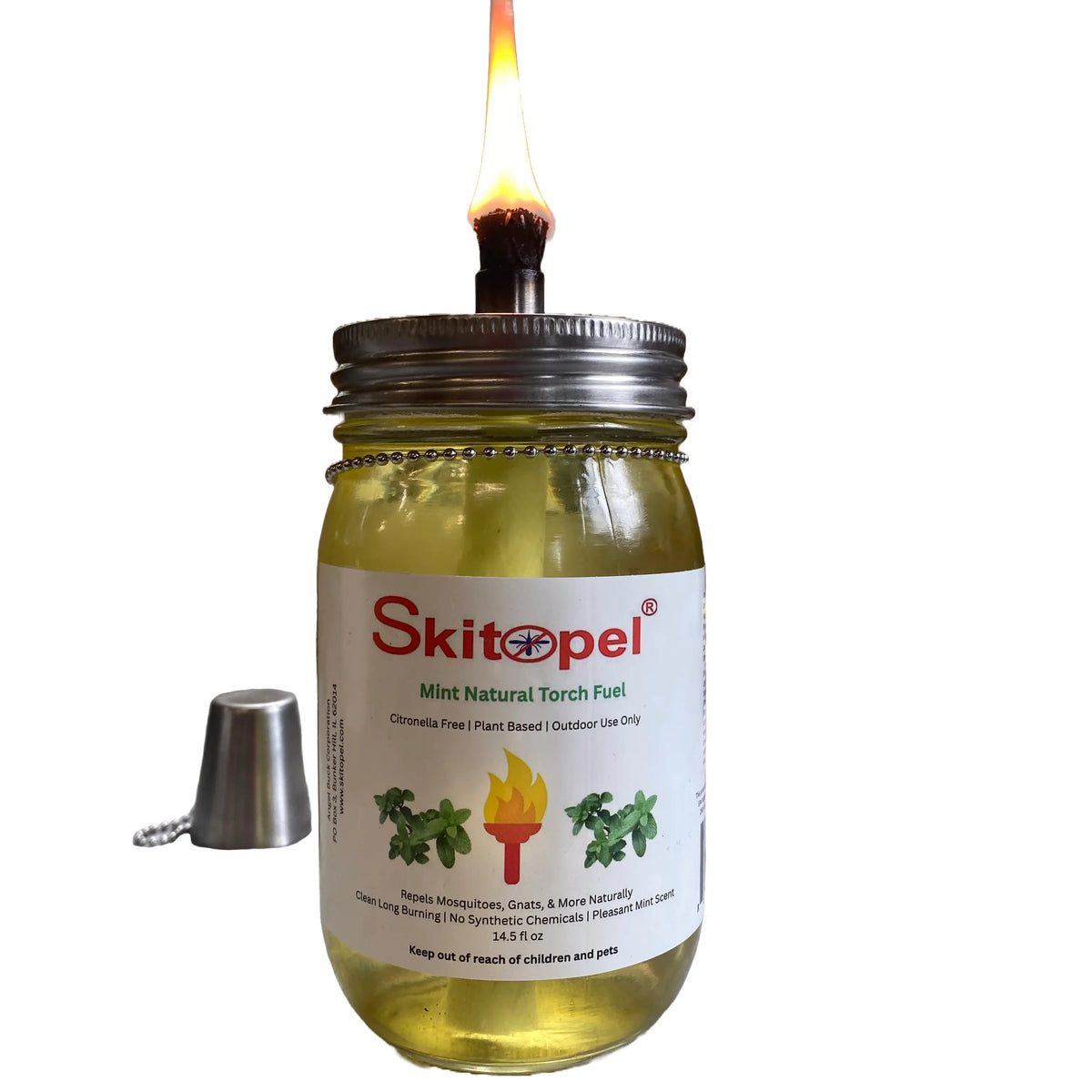 Skitopel All-Natural Mint Tabletop Torch